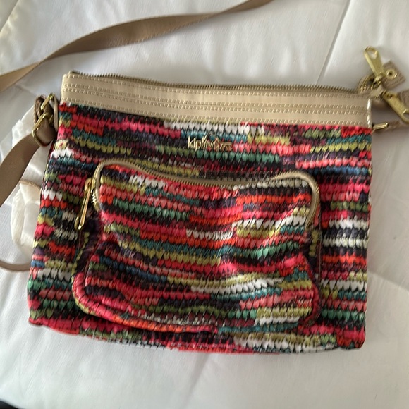 Kipling | Bags | Kipling Colorful Basket Weave Crossbody Bag | Poshmark